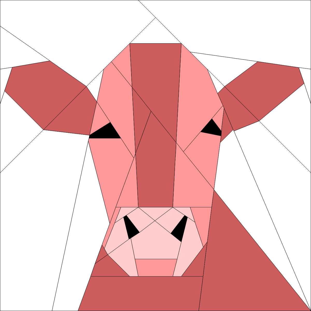 Cow Block – Piecemeal Quilts